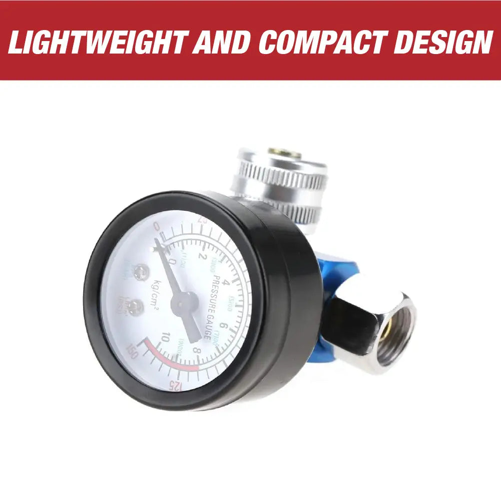 1/4 inch Adjustable Air Pressure Regulator with Pressure Gauge ...