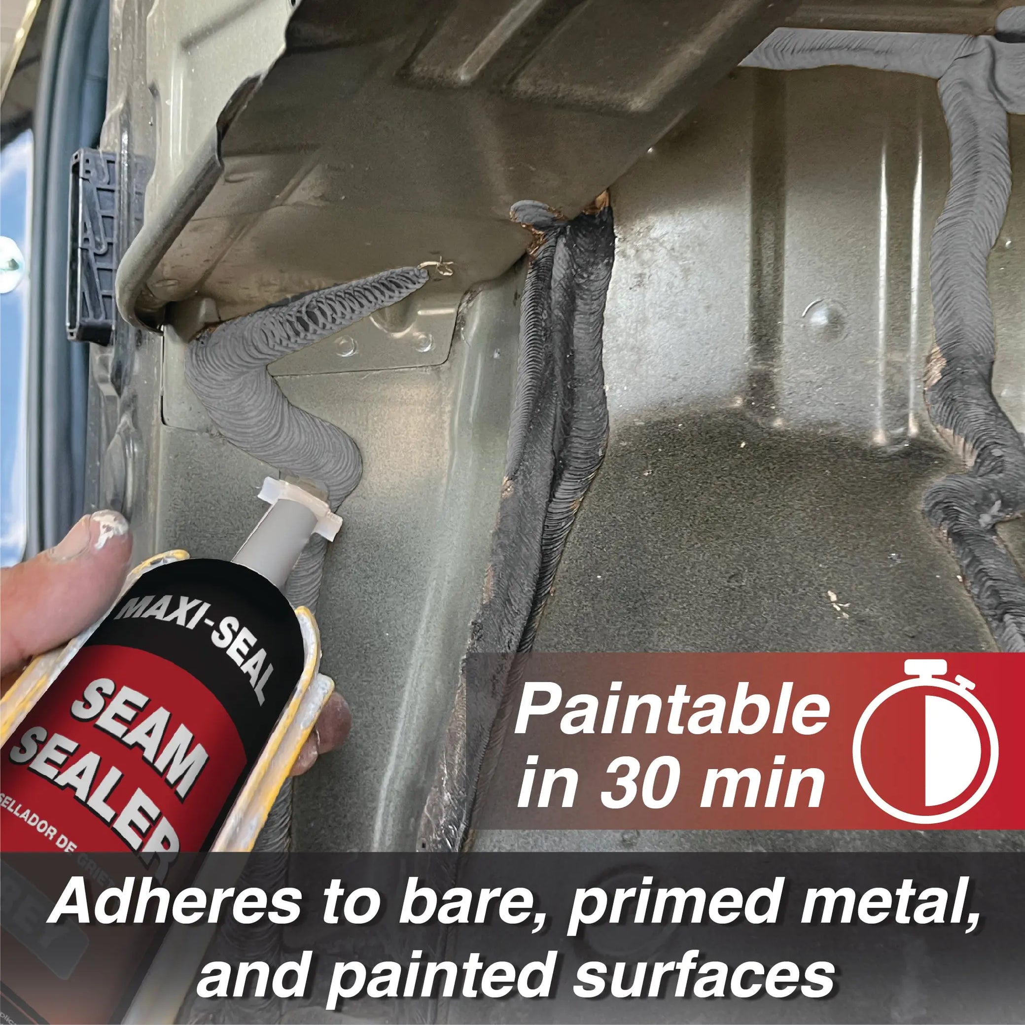 Maxi-Seal Polyurethane Seam Sealer Automotive - Grey, 10.5oz Tube ...