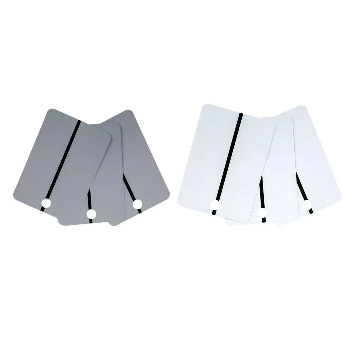 Metal Spray Cards 100 Pack, 50 White and 50 Medium Gray, size 4" x 6 ...