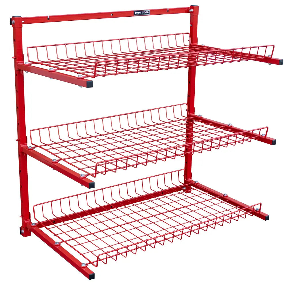 Omni Tool 3-Level Wall Mounted Garage Storage Rack, Heavy Duty ...