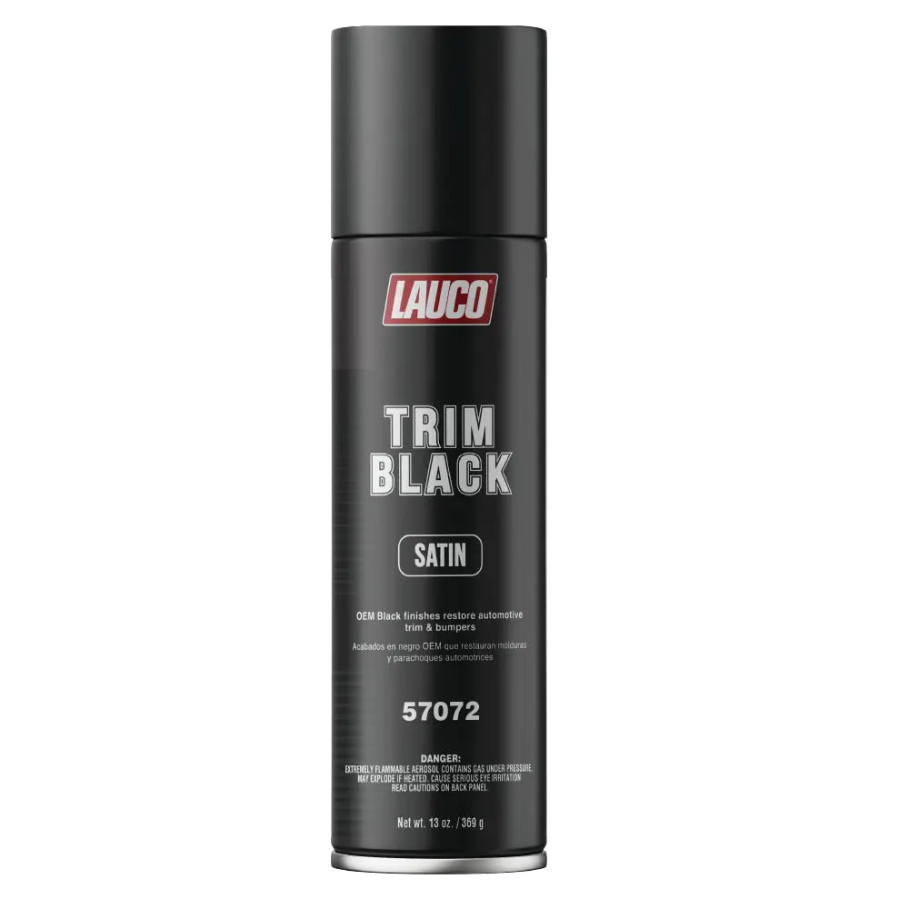 Trim Black Satin Aerosol 13 oz. Automotive Paint Can, Black — National ...